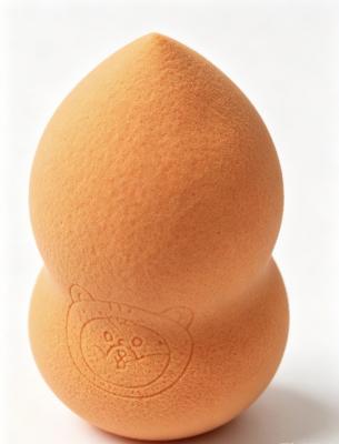 China Orange Printed Water Drop Makeup Sponge 40mm*60mm Makeup Puff Sponge for sale