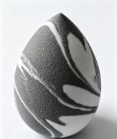 China Teardrop Beauty Sponge Grey White Marbled Beauty Blender 40*60mm for sale