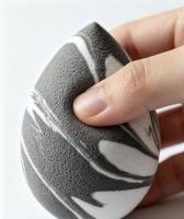 China Teardrop Beauty Sponge Grey White Marbled Beauty Blender 40*60mm for sale