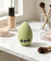 China Cartoon Printed Teardrop Makeup Sponge OEM & ODM Beauty Blender Teardrop for sale