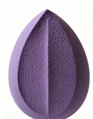 China Purple Teardrop Beauty Blender With Hydrophilic Polyurethane And 40*60 for sale