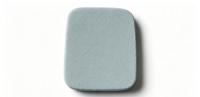 China Square Cyan Latex Makeup Sponge With Polished Edges Blending Sponge for sale