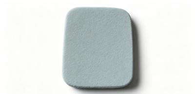 China Square Cyan Latex Makeup Sponge With Polished Edges Blending Sponge for sale