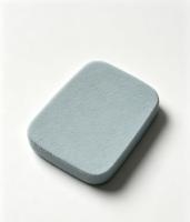 China Square Cyan Latex Makeup Sponge With Polished Edges Blending Sponge for sale