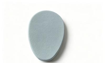 China Mist Teal Teardrop Shaped Makeup Sponge 48mm*69mm*6t Teardrop Blending Sponge for sale