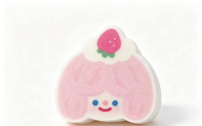 China Strawberry Doll SBR Latex Makeup Sponge Wet Or Dry Customized for sale