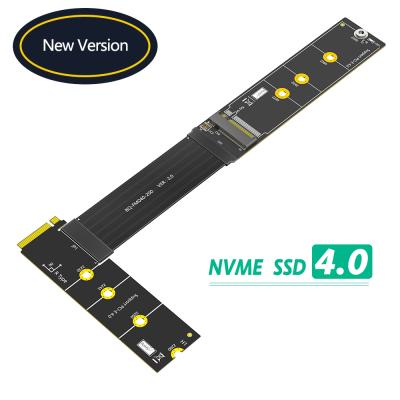 China 200mm NVME Extension Cable 90 Degree Right NGFF M.2 M-Key for sale