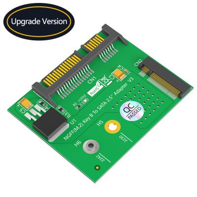 China 2.5in Adapter Ssd Nvme To Sata  2230mm 2242mm SATA III M.2 SATA SSD Expansion Card for sale