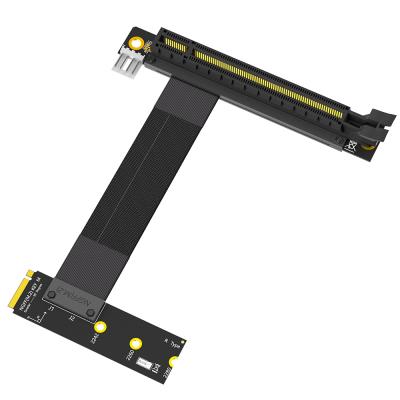 China 8G/Bps 4Pin  M2 Riser Card NGFF Key M To 19cm PCIe 16x Riser Adapter for sale