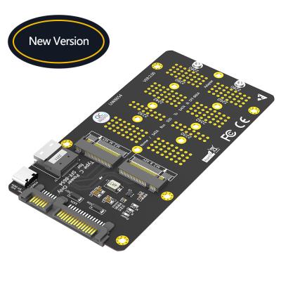 China M.2 NGFF NVMe SlimSAS Adapter SSD SATA Bus SSD To SFF 8654 And SATA Adapter Card for sale