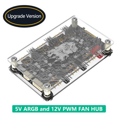 China 12 Ports USB Adapter 3Pin DC Fan Hub ARGB 12V  Fan Hub Breakout Board for sale