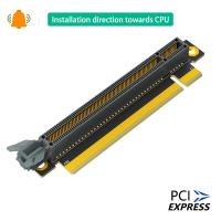 China 90 Degree Reverse PCI-E Riser Card 16X 3.0 Male To Female For 1U Server for sale