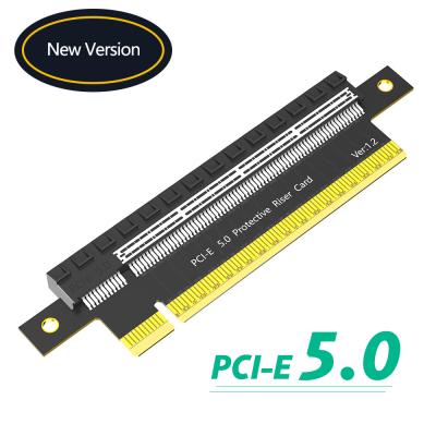 China PCI E 5.0 Riser Card Adapter  16X Male To Female Extender Pcie 180 Degree for sale