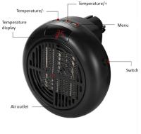 China Car Mounted Portable PTC Fan Heater 220V Compact Warm Air Fan Heater for sale