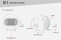 China House / Office Portable Heater 500W AC220V-250V Rapid Heating for sale