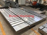 China Custom Hydraulic Press Bolster Plate S235JR S355JR C45 T Slot Fixture 2200x4000x120mm for sale