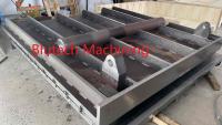 China Steel T Slot Table Bolster Plate for Rubber Compression Moulding Press A36 2000x2000mm for sale
