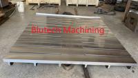 China Steel T Slot Table Bolster Plate for Rubber Compression Moulding Press A36 2000x2000mm for sale