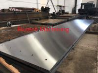 China Solid Drilled Electric Heated Platens For Veneer Laminates Paper Plastic Sheet Through Feed / Multi Opening Press for sale