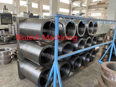 China Custom Single Action Hydraulic Cylinder 32 Mpa for Credit Card Laminating Press for sale