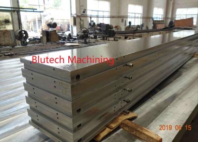 China Custom Hydraulic Hot Press Steel Platen for Cork Boards 1300x2500x40mm Thermal Oil Heating for sale