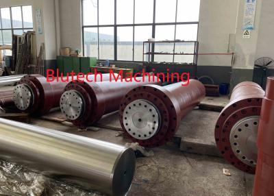 China C45 Single Action Hydraulic Cylinder For Cement Bonded Particleboard Hot Press for sale