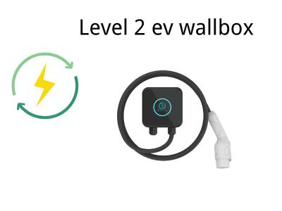 China 7kw 32A Electric Car Wall Mounted EV Charger For Home 150*150*60mm for sale