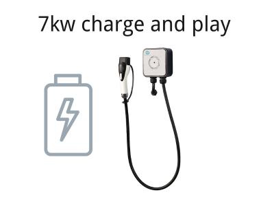 China 32A OCPP 1.6 Home Wall Mounted EV Charger 10000 Times CE Certificated for sale