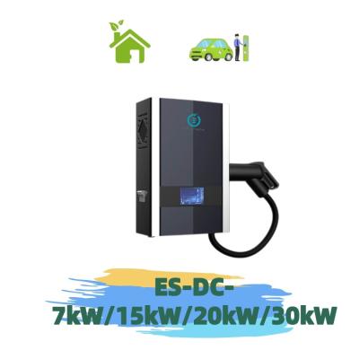 China GPRS Touchable Screen DC Wallbox Charging Station 30kW OCPP 1.6 for sale