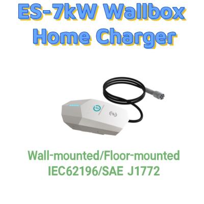 China 5M Type 2 EVSE Charging Station Portable 240V EV Charger With RFID for sale
