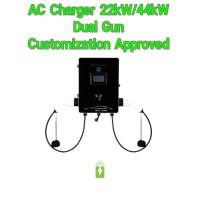 China 11Kw 22Kw 44KW AC Fast Wall Mounted Ev Charging Station 285*200*120mm for sale