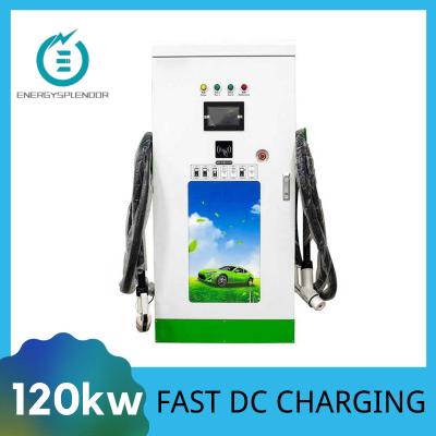 China 7' Touch Screen Fast DC EV Charging Stations 250A Outdoor Car Charging Point for sale