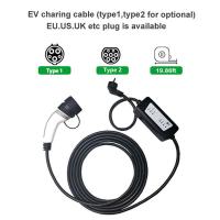 China 16 Amp EVSE Portable EV Charger SAE J1772 Plug And Charge for sale
