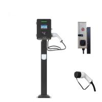 China Swipe Card Level 2 Smart Floor Mounted EV Charger 2G 4G Wifi 22kW for sale