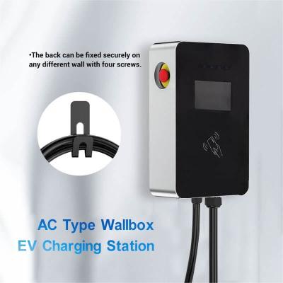China 7kW 44kW 3 Phase Smart Wallbox EV Charger Thermoplastic for sale