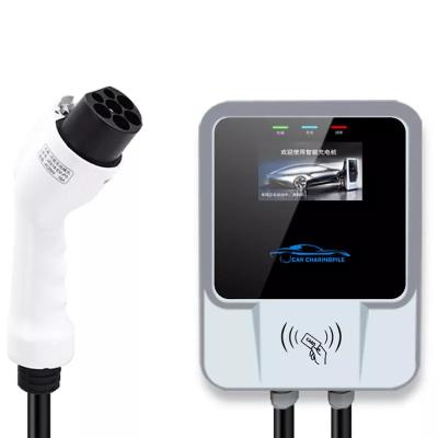 China RFID Card AC EV Charger Wall Mounted 32a Home Charging Unit for sale