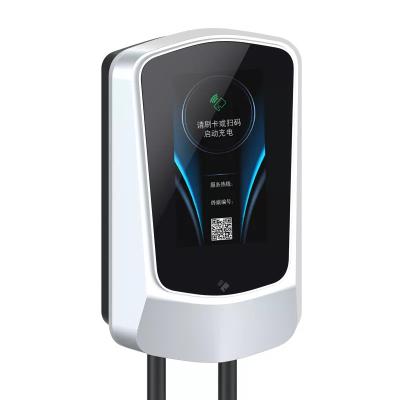 China 22Kw Type2 AC EV Charger For Electric Car Commercial Vehicles Home With 7 Inch Screen for sale