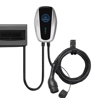 China Wall Mounted Fast Electric Car AC Charging Station 16A 11kw Type2 for sale