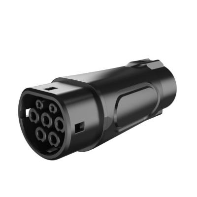 China 32A Triple Phase EV Charger Adapter Type 1 To Type 2 For Electric Vehicle SAE J1772 To Type 2 for sale