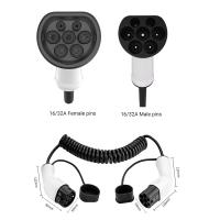 China Type2 To Type2 EV Charging Cable 32A 7kW 16ft 5m IEC Model 3 for sale