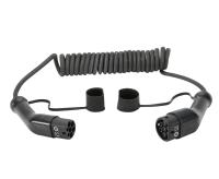 China 32A 7kW EV Charging Cable 16ft 5m IEC Type2 To Type2 EV Charging Connector Dual Gun for sale