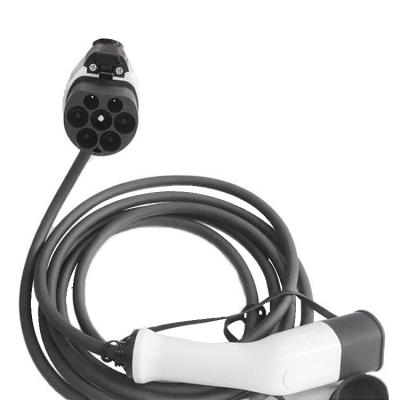 China 16A 3Phase EV Charging Adapater With Type2 To Type1 EV Charging Cable Dual Connector for sale