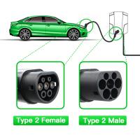 China Type 2 To Type 2 IEC 62196-2 Male To Female Ev Connector Plug Charging Cable 22kw for sale