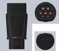 China Type 1 To Type 2 AC EV Charger Adapter 32A for sale