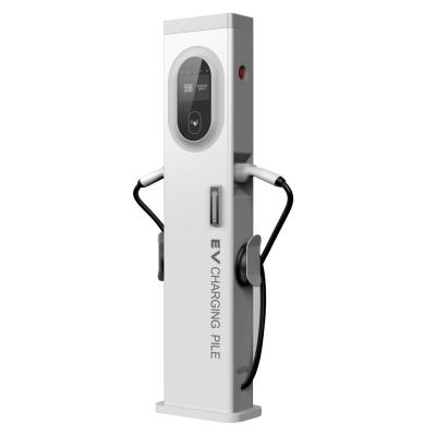 China Wall-box Charging Stations For Electric Vehicle CCS2 Connector 44kw Fast AC EV Charger for sale