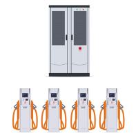 China 360KW Flexible Charging Pile Fast EV Charging Station CCS1 CCS2 GB/T for sale