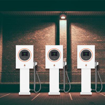 China DC Wall Mounted Ev Charging Stations 30KW 50KW Column Type CCS1 CCS2 GB/T CHAdeMo for sale