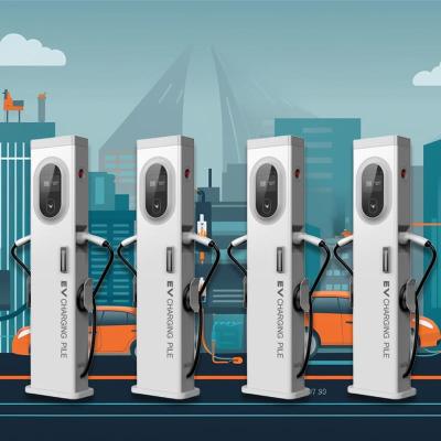 China CE Approved Ev Charging Stations Type1 Type2 IP54 22KW 44kw Floor Mounted EV Charger for sale