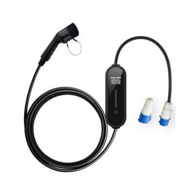 China Adjustable EVSE LCD Screen Portable EV Charger Level 2 3.5kW for sale