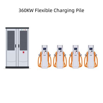 China 360KW Flexible Charging Pile DC EV Charging Station CCS1 CCS2 GB/T for sale